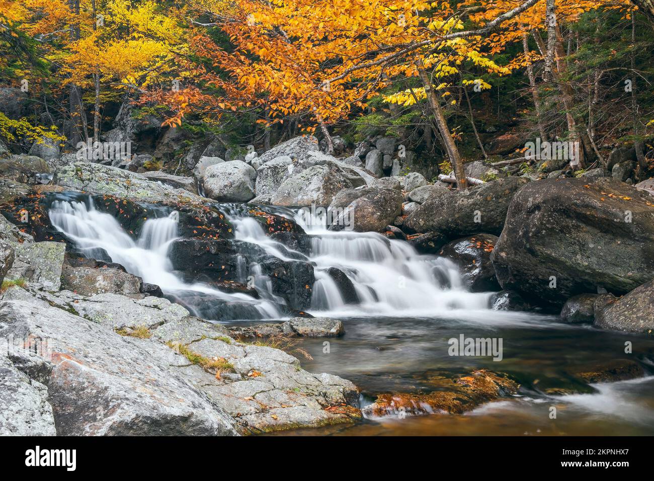 Small waterfalls just downstream from Crystal Cascades on the Ellis ...