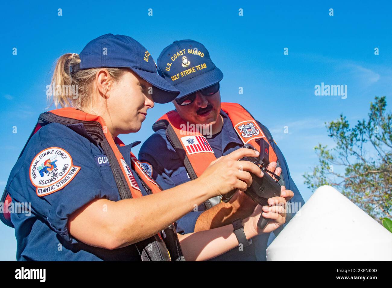Coast Guard Atlantic Strike Team member Petty Officer 1st Class Audrey ...