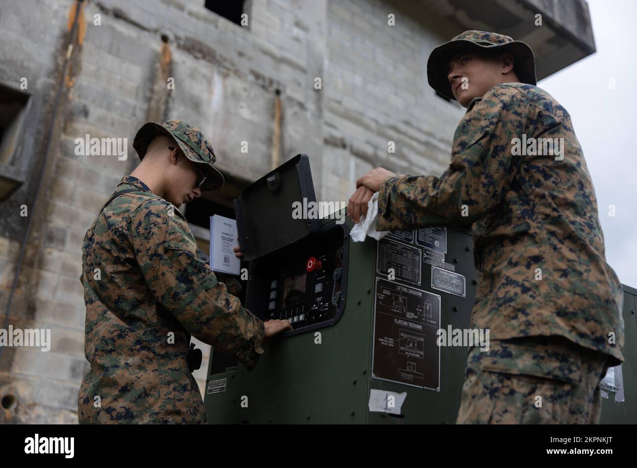 U.S. Marines with 7th Communication Battalion, III Marine Expeditionary ...