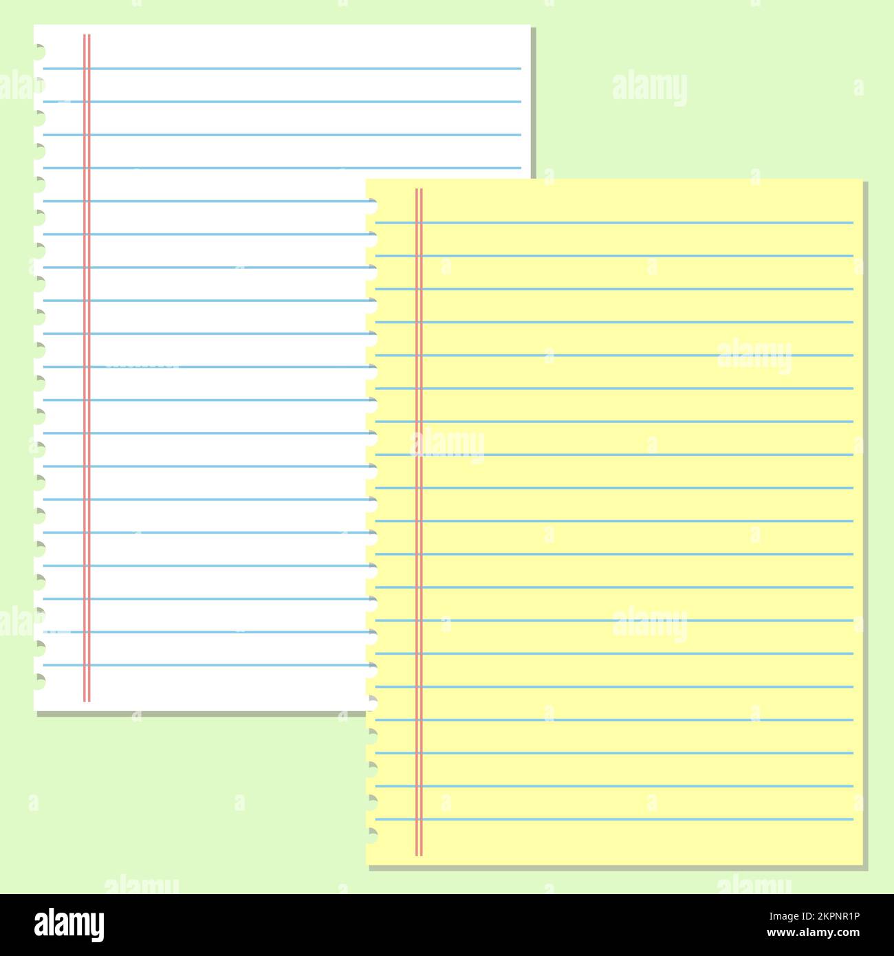 Yellow and white lined paper vector illustration Stock Vector Image ...