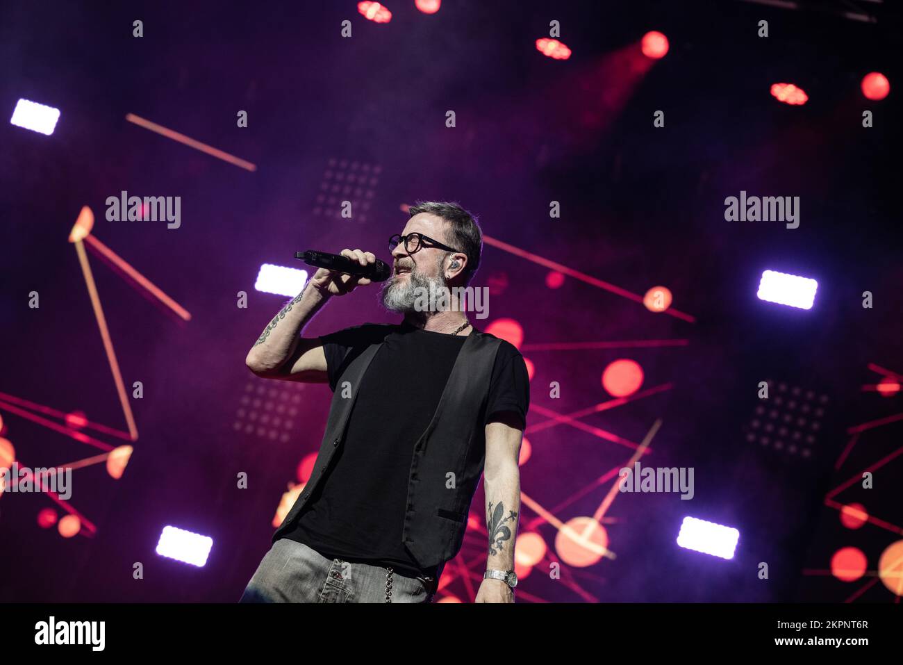 Italian singer Marco Masini in concert at the Augusteo theater in ...