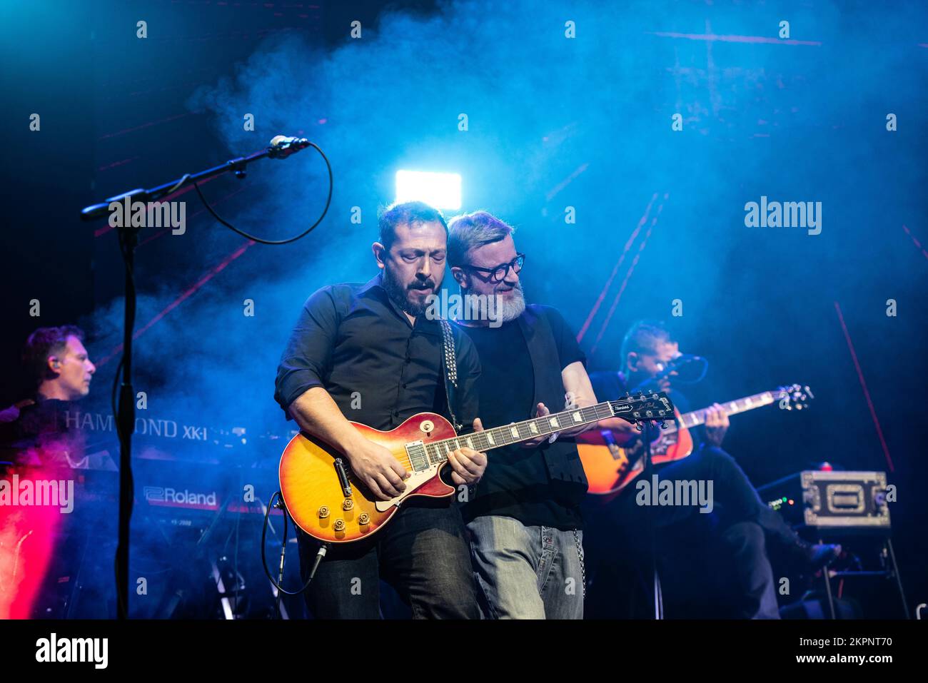 Italian singer Marco Masini in concert at the Augusteo theater in ...