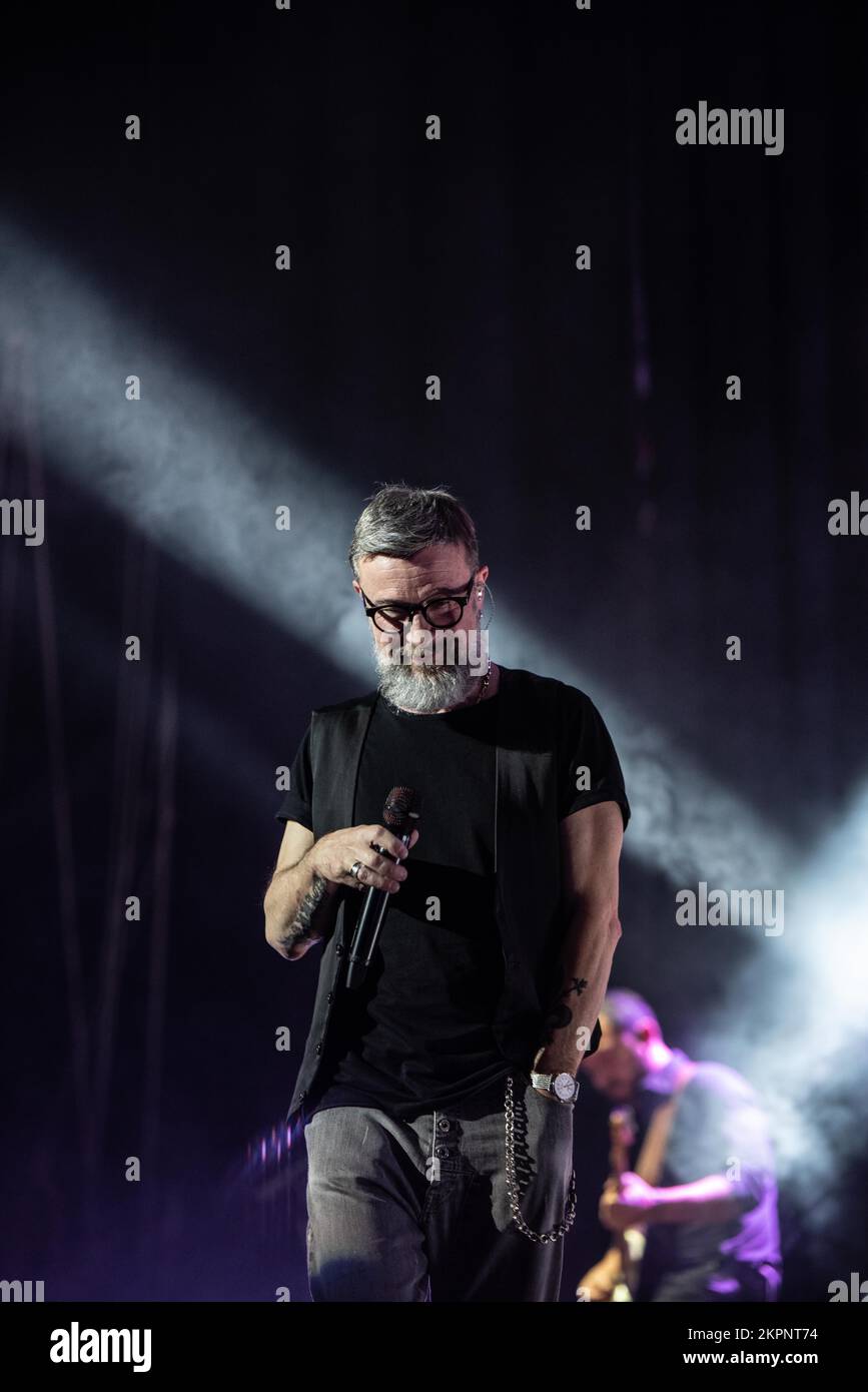 Italian singer Marco Masini in concert at the Augusteo theater in ...