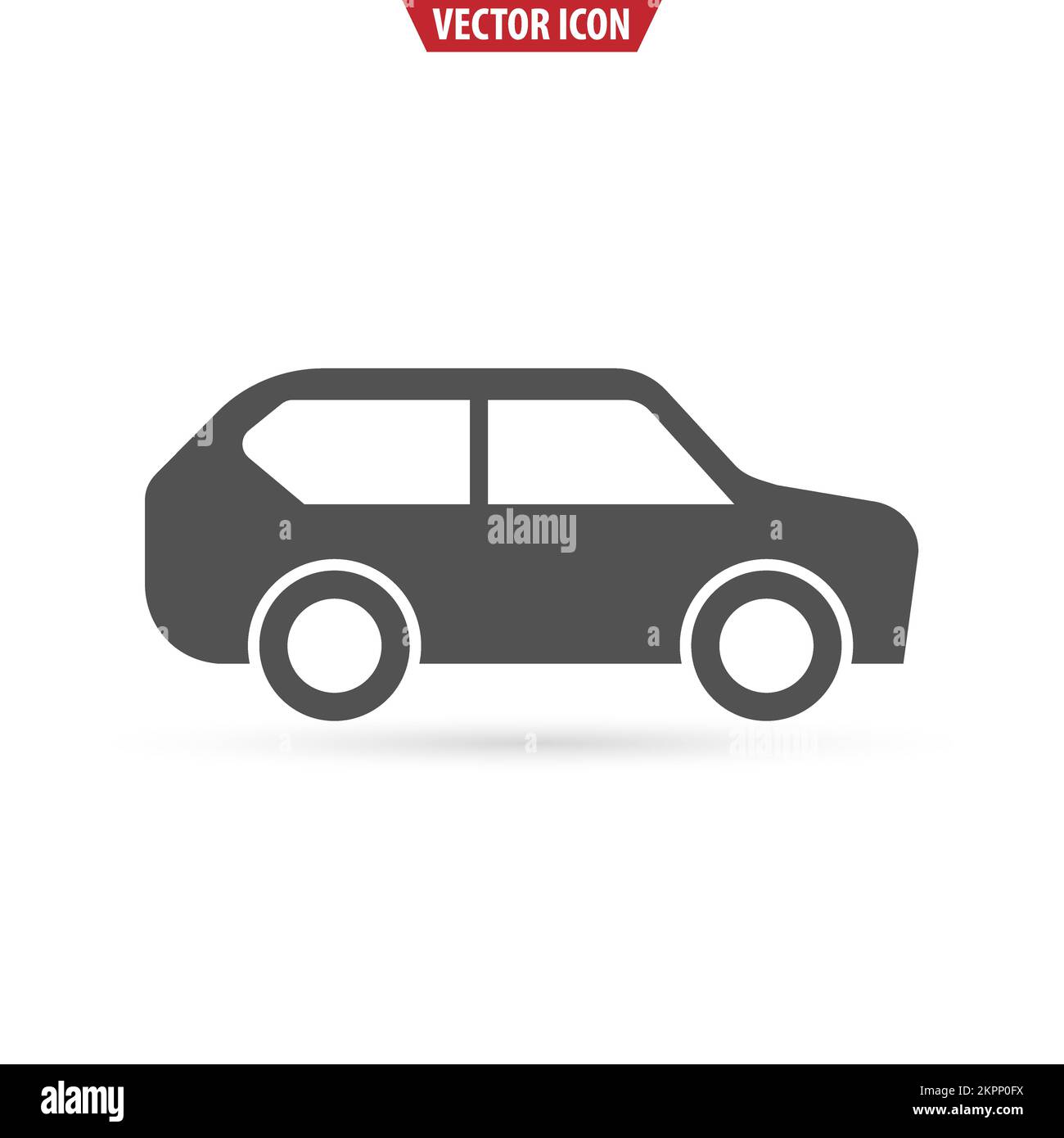 Car SUV flat icon. Transport concept. Vector illustration isolated on ...