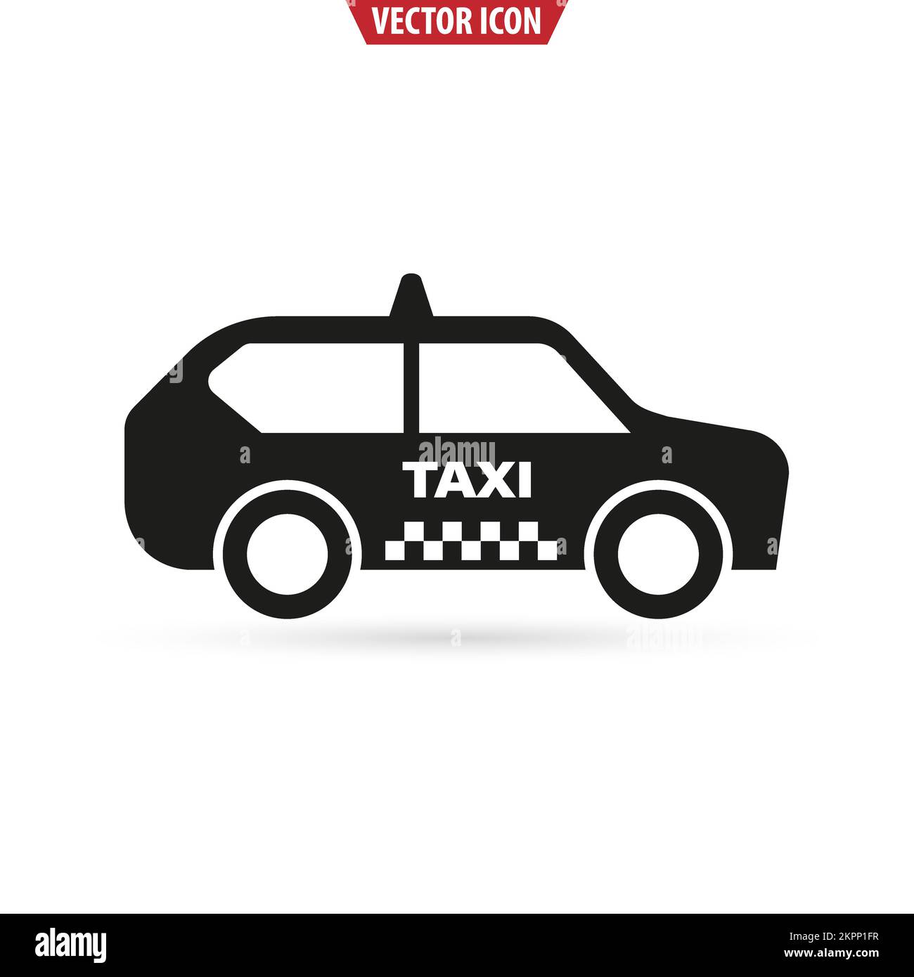 Taxi icon in trendy flat design. SUV car icon. Isolated vector ...