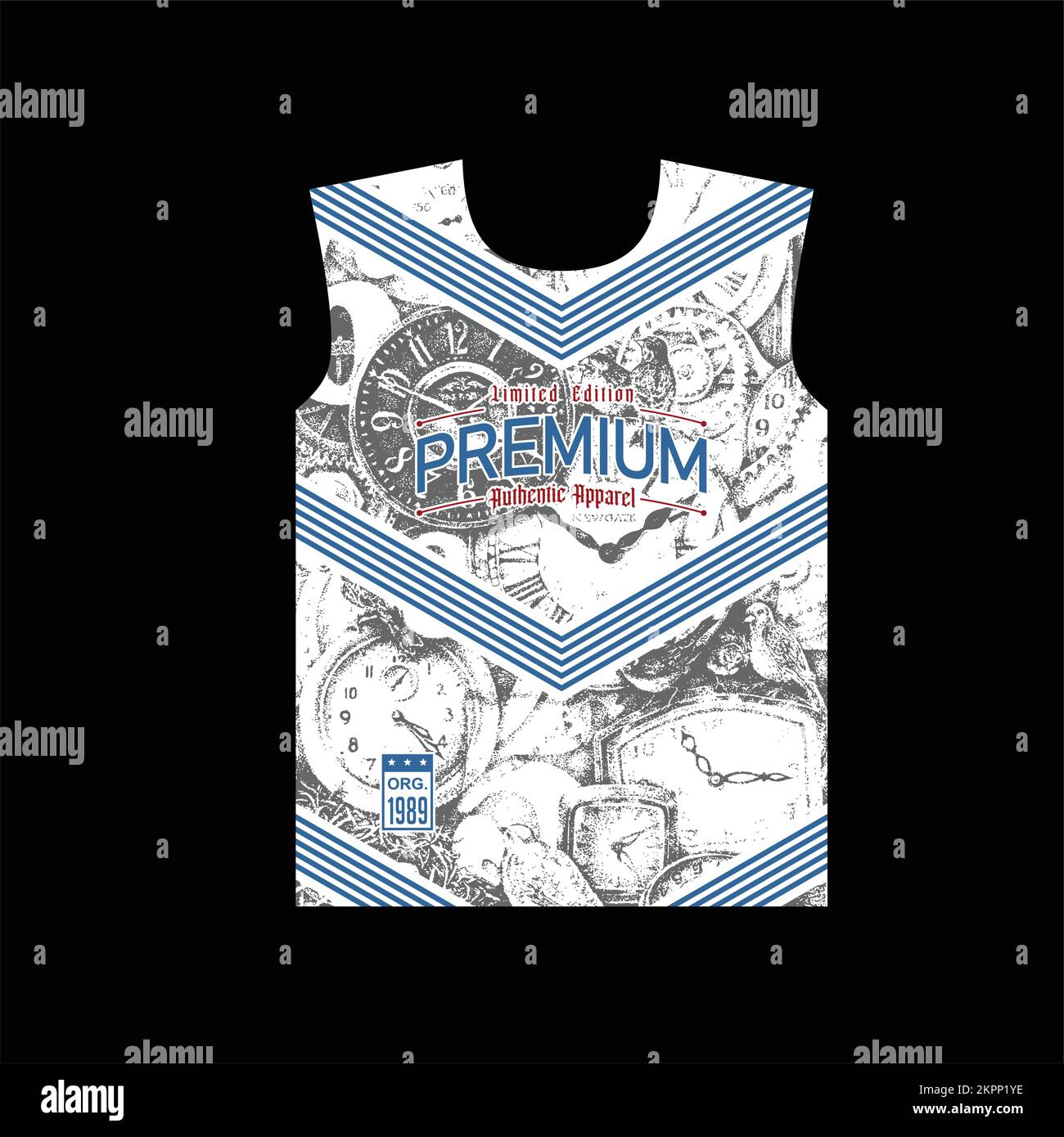 A modern limited edition t-shirt vector design with "Premium" written ...