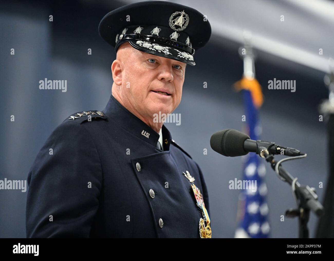 Chief of Space Operations Gen. John W. “Jay” Raymond makes remarks ...