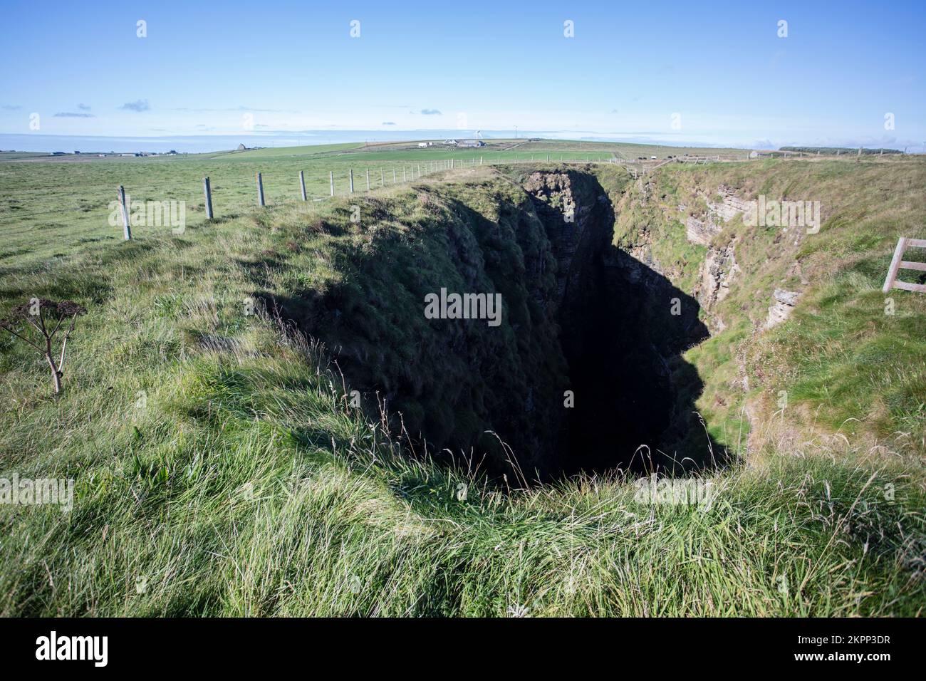A waymarked path around the Deerness Peninsula on Orkney Stock Photo ...