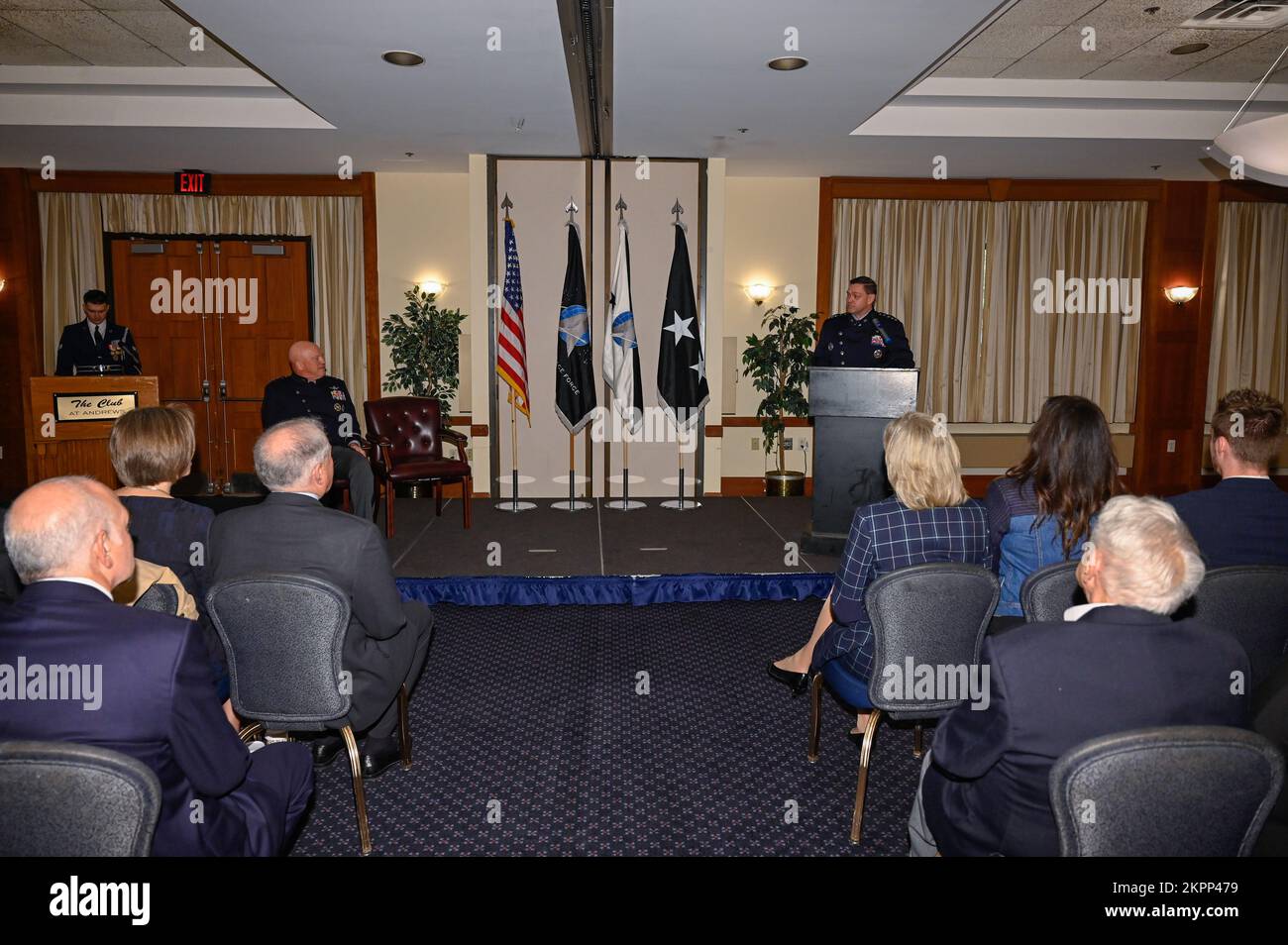 Gen. Chance Saltzman makes remarks during his promotion ceremony at ...