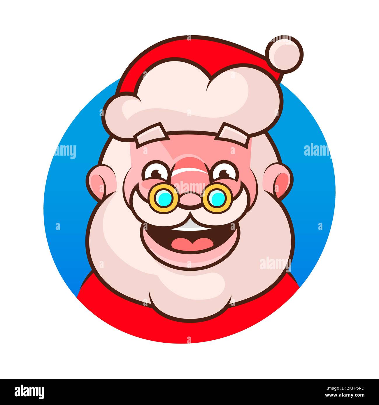 Santa Claus neon sign. Merry Christmas neon banner with vintage xmas ...