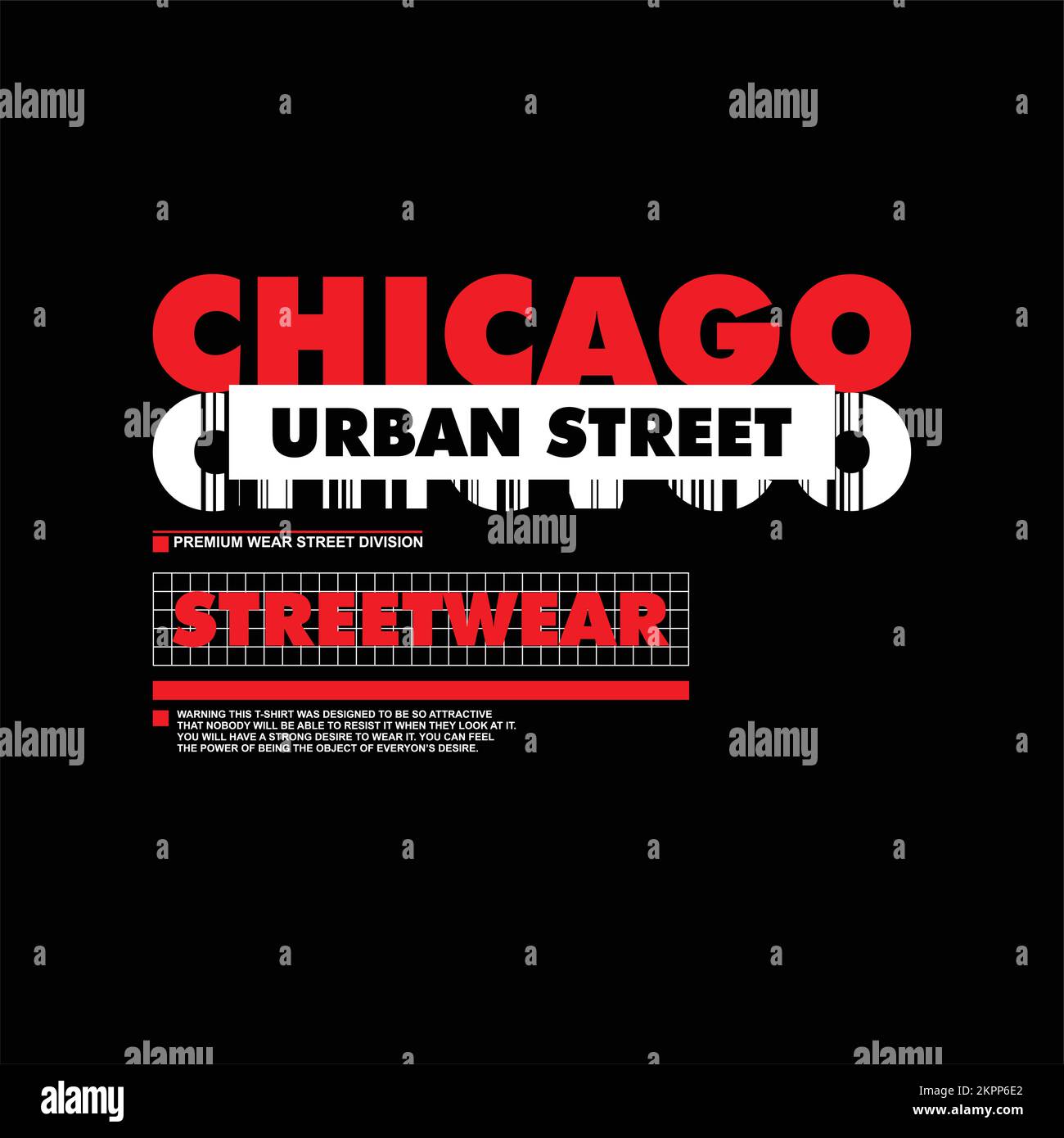 The typography design vector illustration with Chicago text isolated on ...