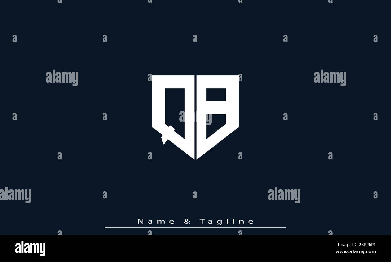 Alphabet letters Initials Monogram logo QB , BQ Stock Vector Image ...