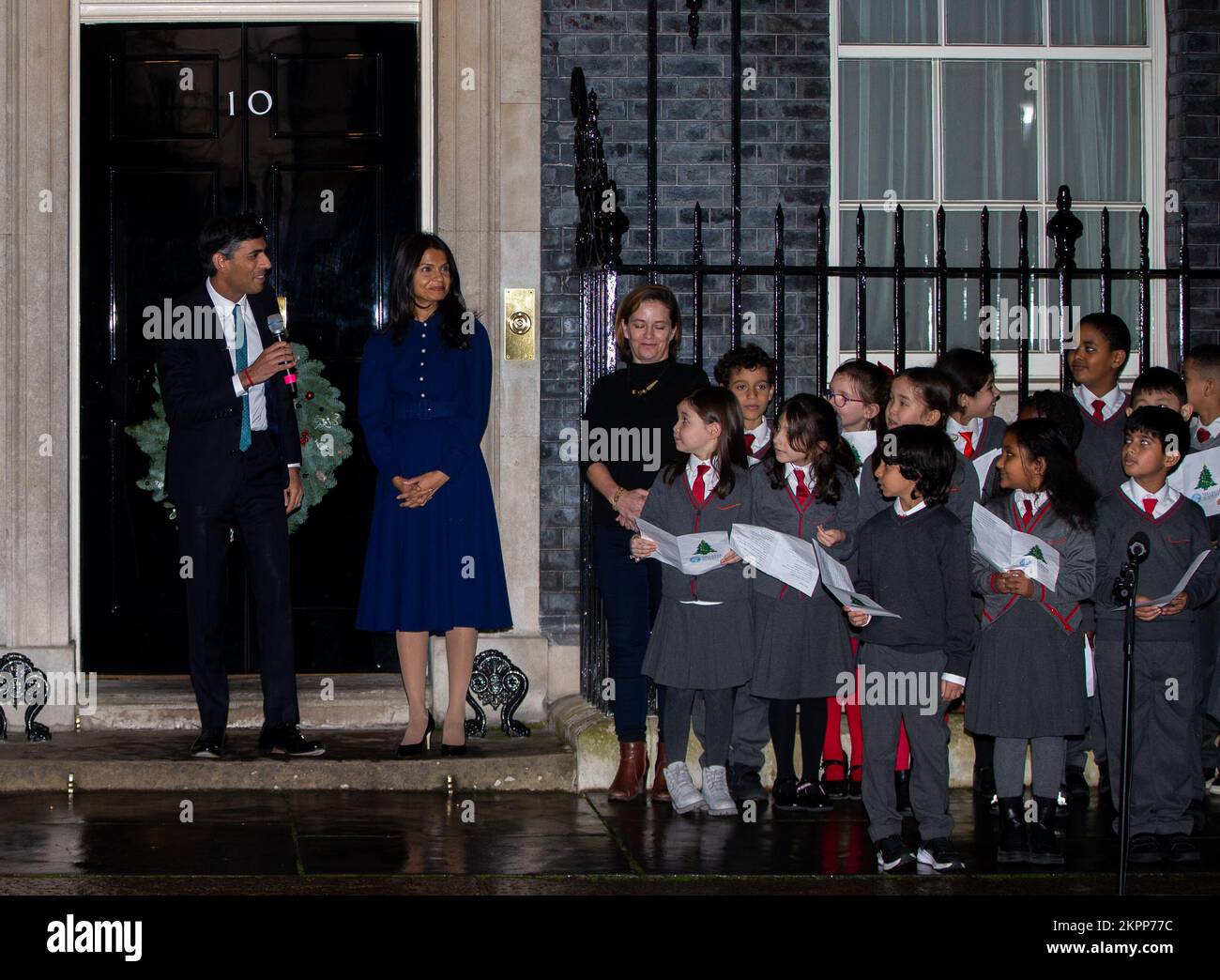 London, England, UK. 28th Nov, 2022. UK Prime Minister RISHI SUNAK and ...