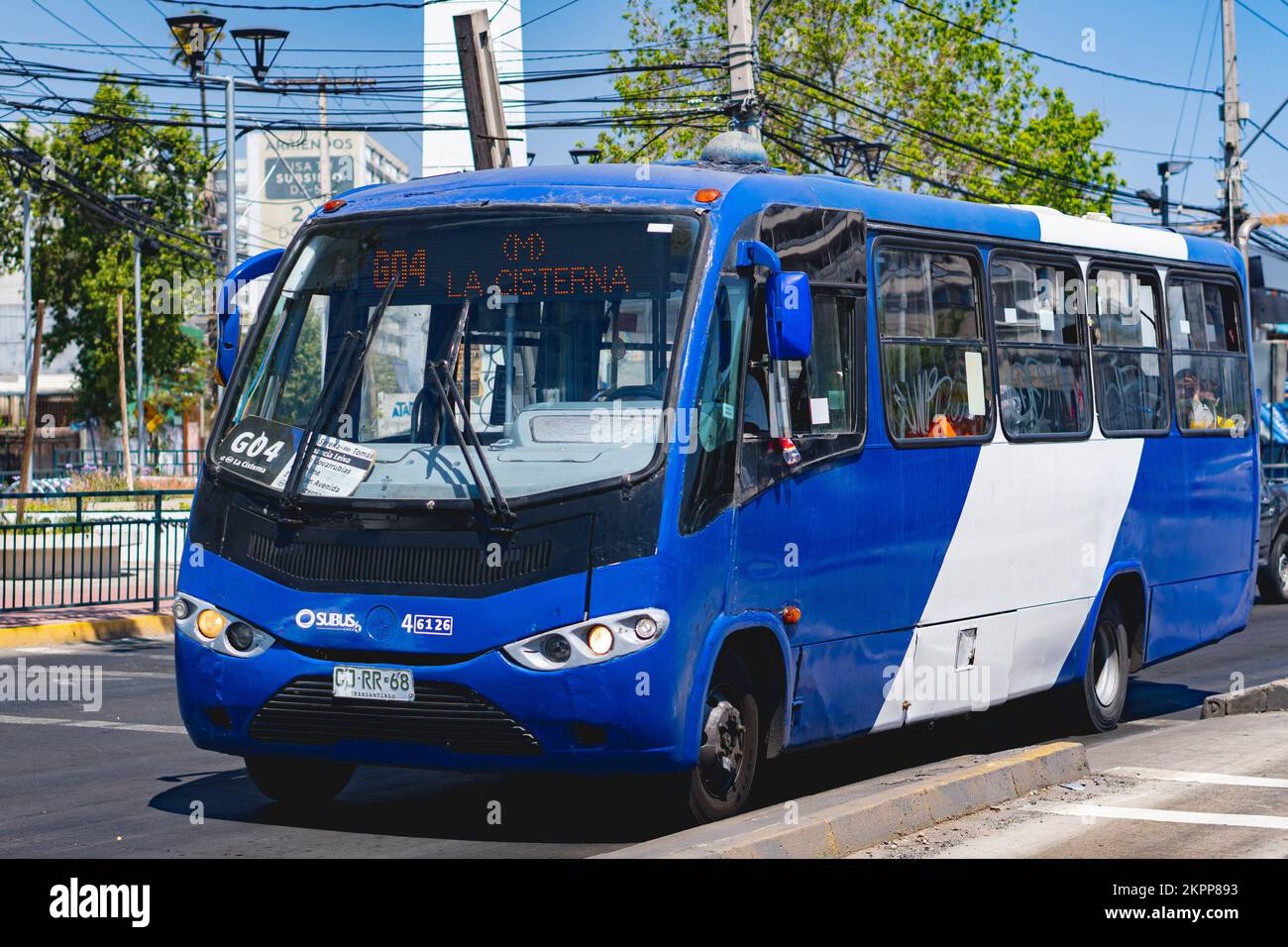 Santiago, Chile - October 2021: A Transantiago, or Red Metropolitana de ...