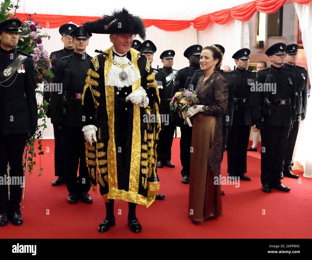 The Lord Mayor of London, Nicholas Lyons and Lady Mayoress of London ...