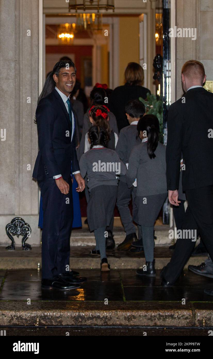 London, England, UK. 28th Nov, 2022. UK Prime Minister RISHI SUNAK and ...