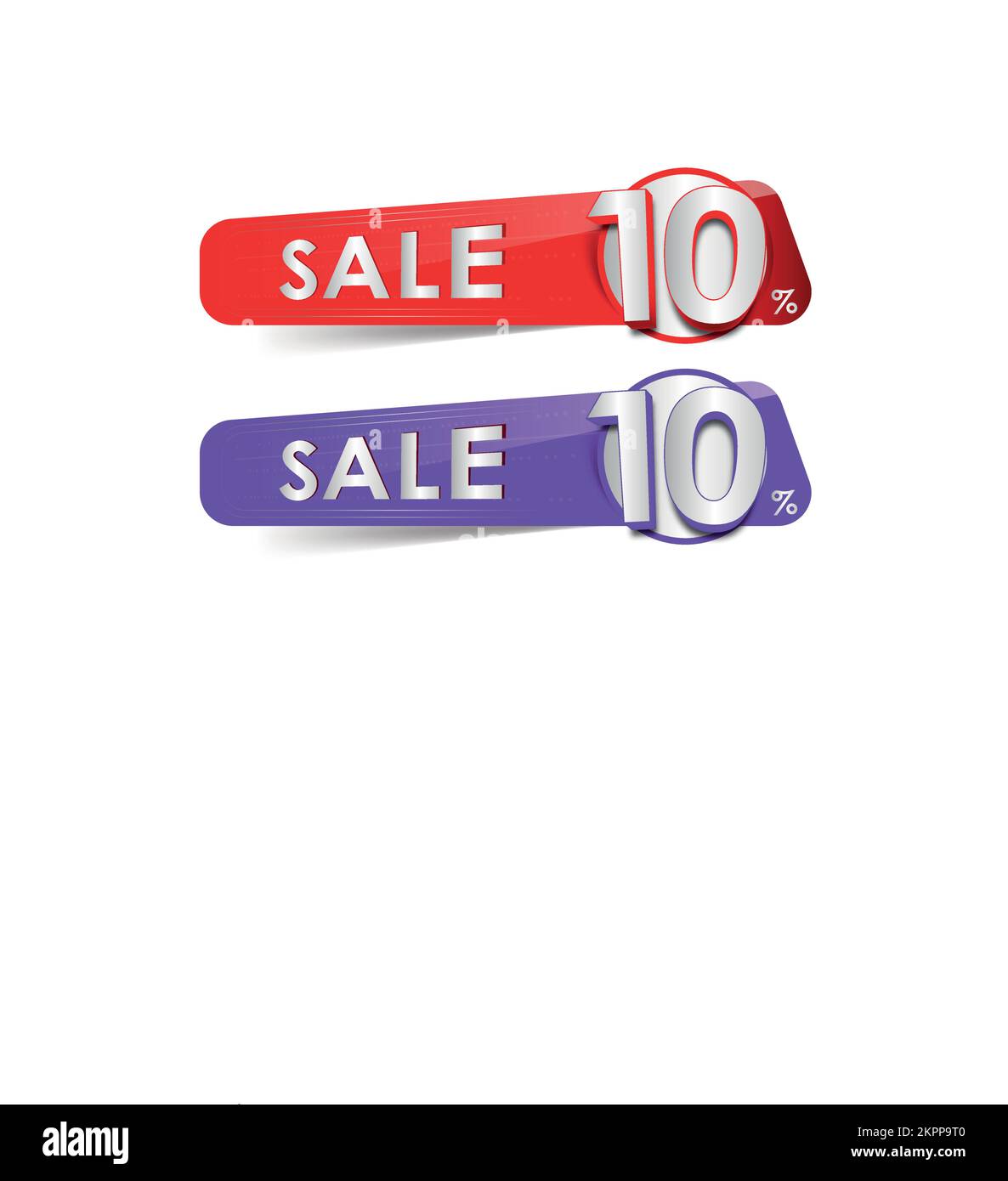 A vector of Sale 10 percent logos on a white background Stock Vector ...