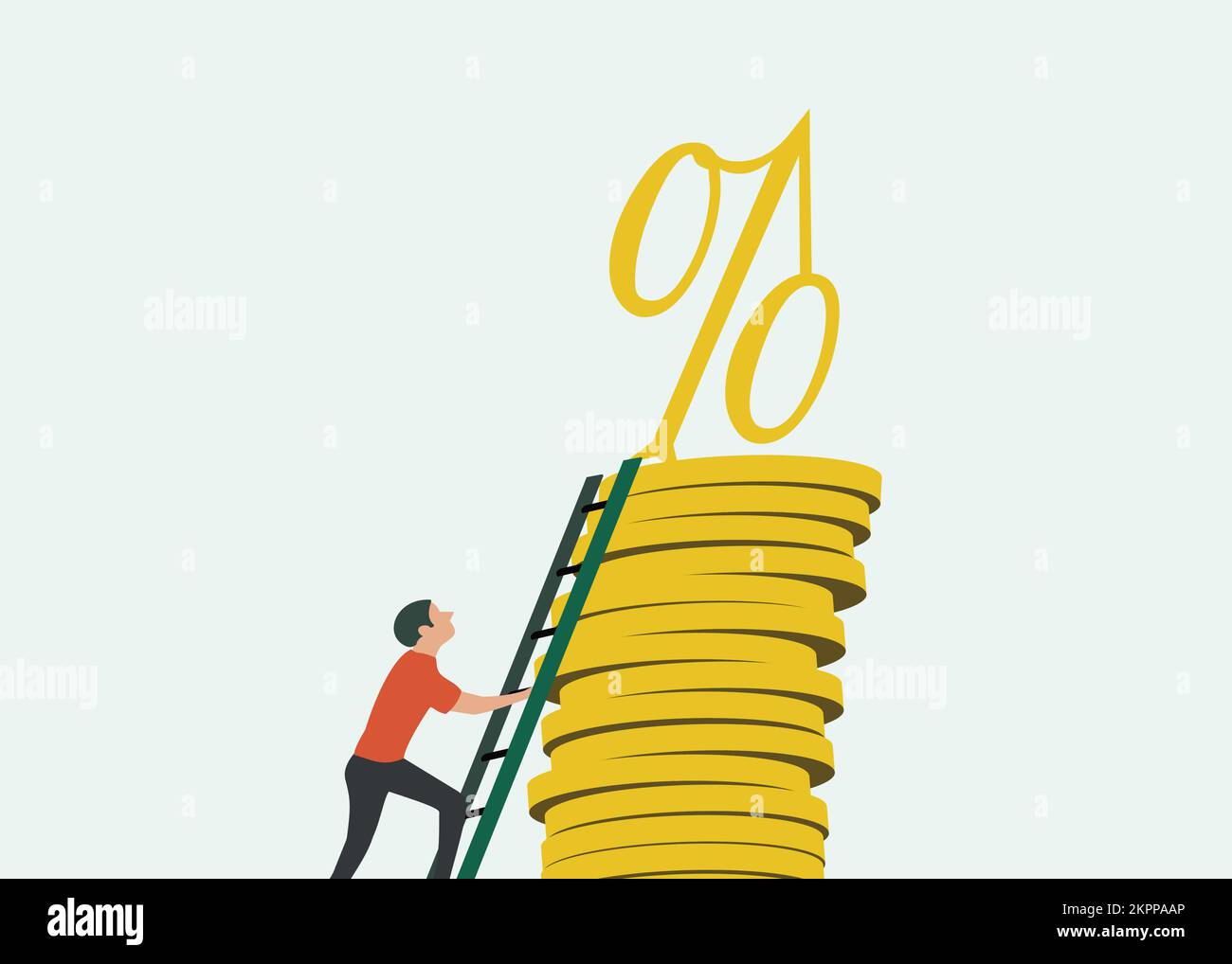 Climbing the ladder digital Stock Vector Images - Alamy