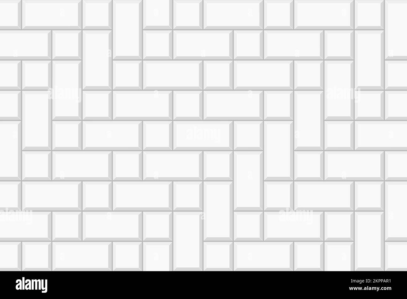 White herringbone inserted tile texture. Stone or ceramic brick wall ...