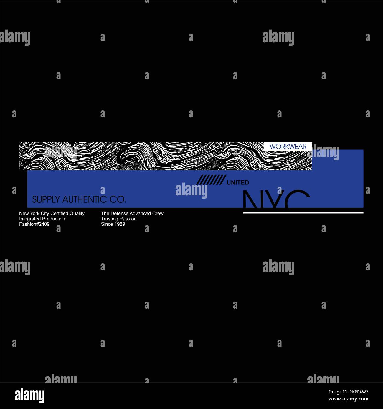 A modern graphic vector design in black and dark blue with editable ...