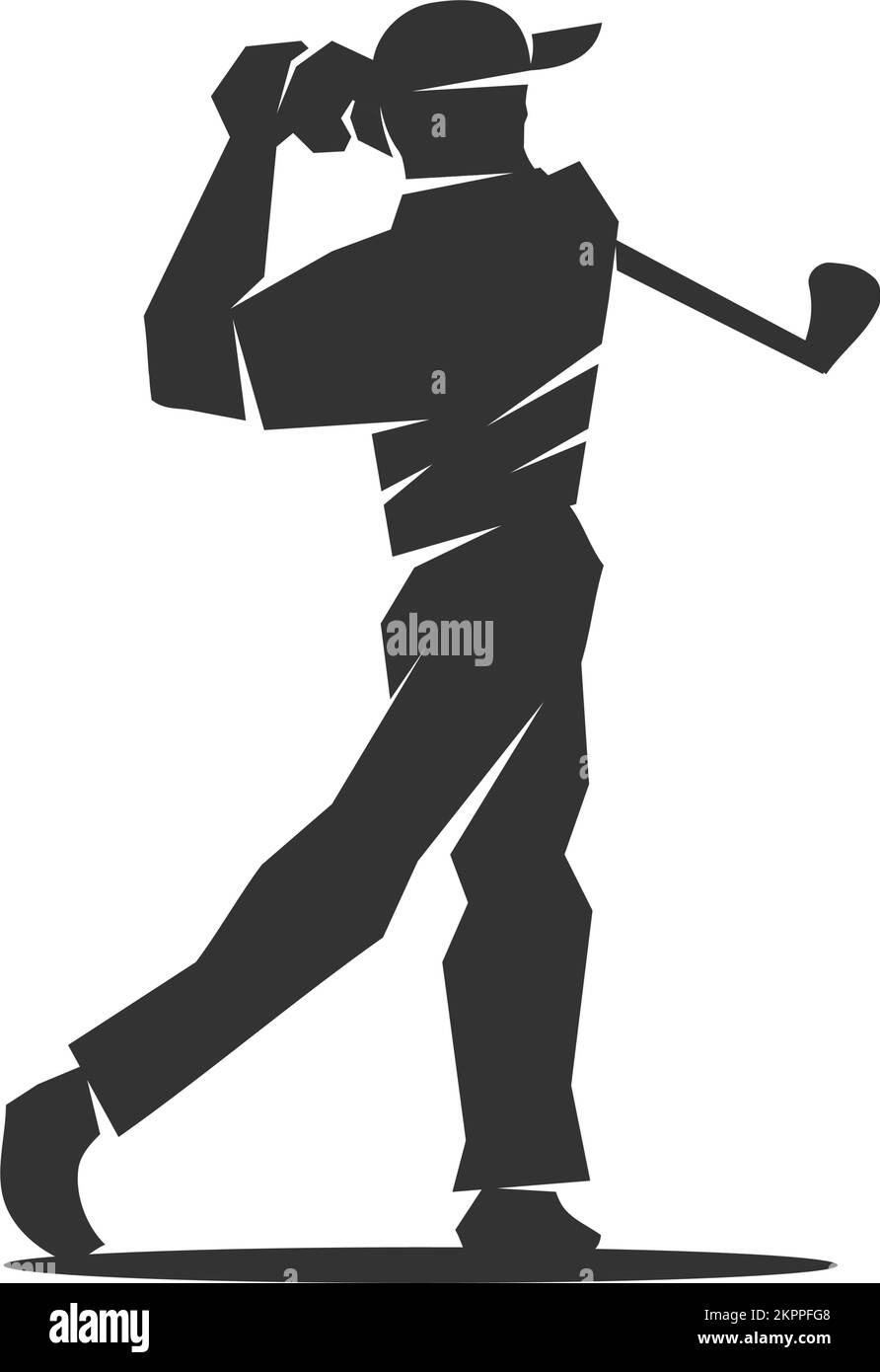 golf logo. Man Golfing logo. golfer logo. Icon Illustration Brand ...