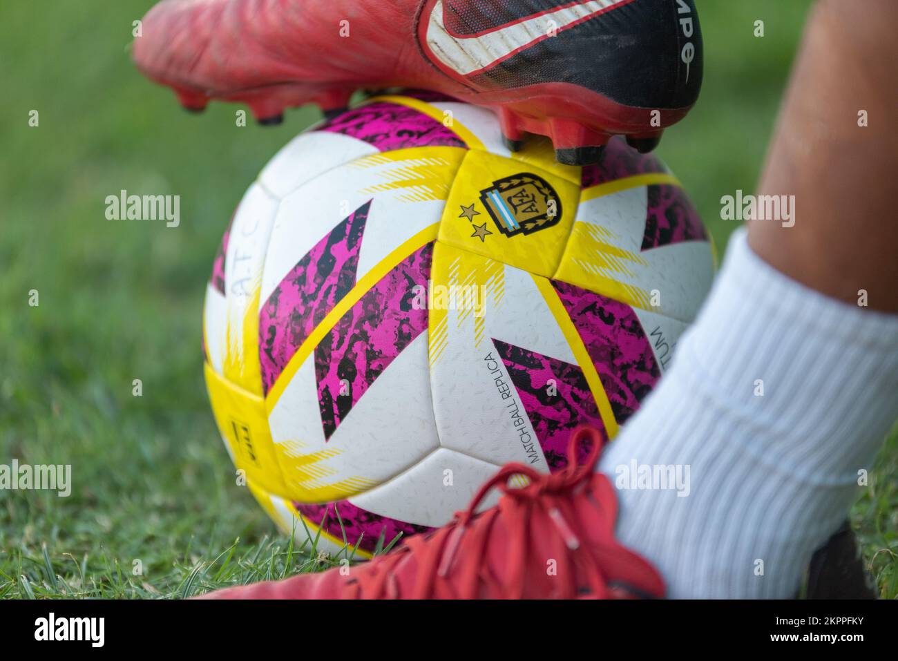 Football match game ball Stock Photo - Alamy