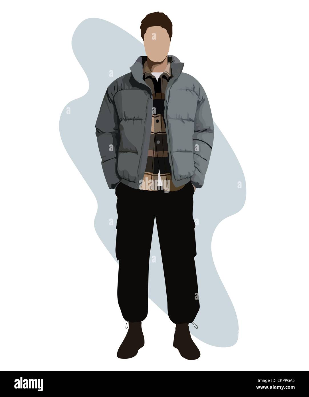 Stylish man. Cartoon male characters. Men in fashion clothes. Flat ...
