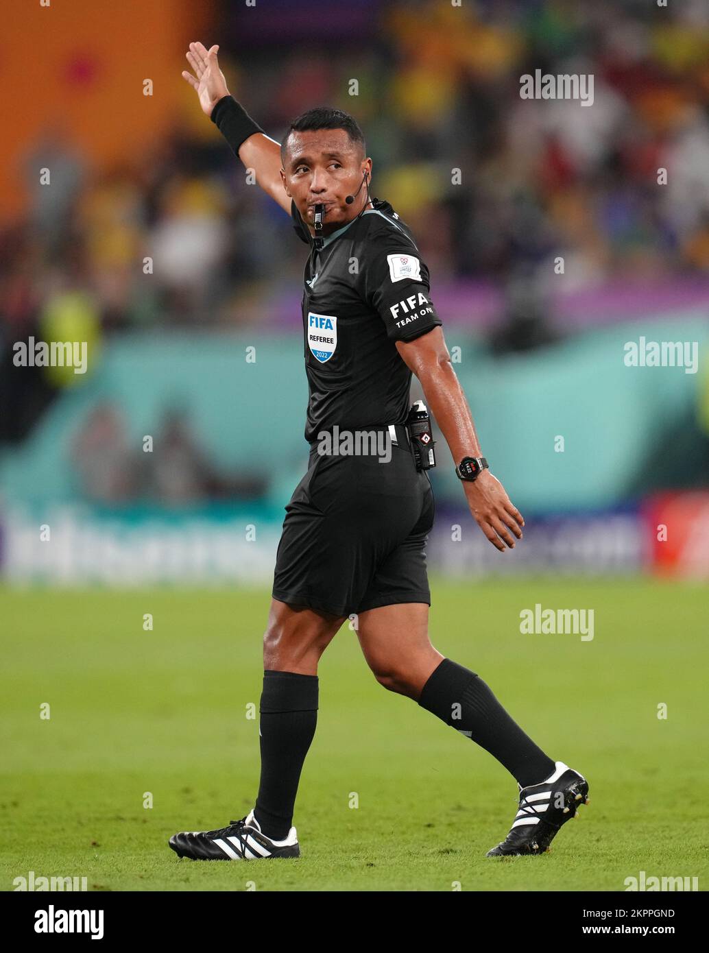Match referee Ivan Arcides Barton Cisneros during the FIFA World Cup ...