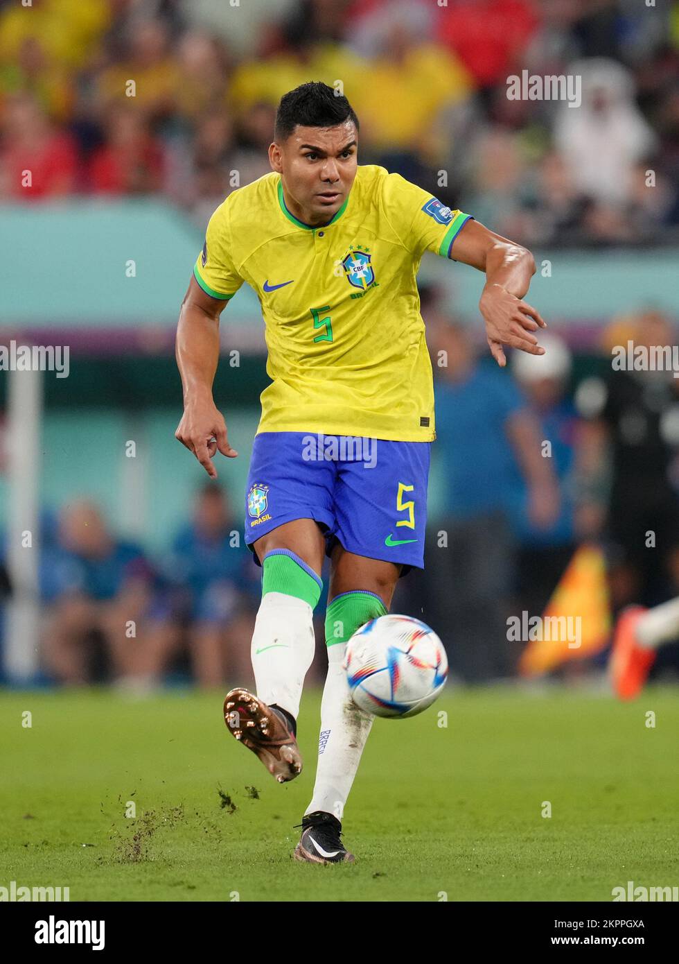 Brazils Casemiro During The Fifa World Cup Group G Match At Stadium