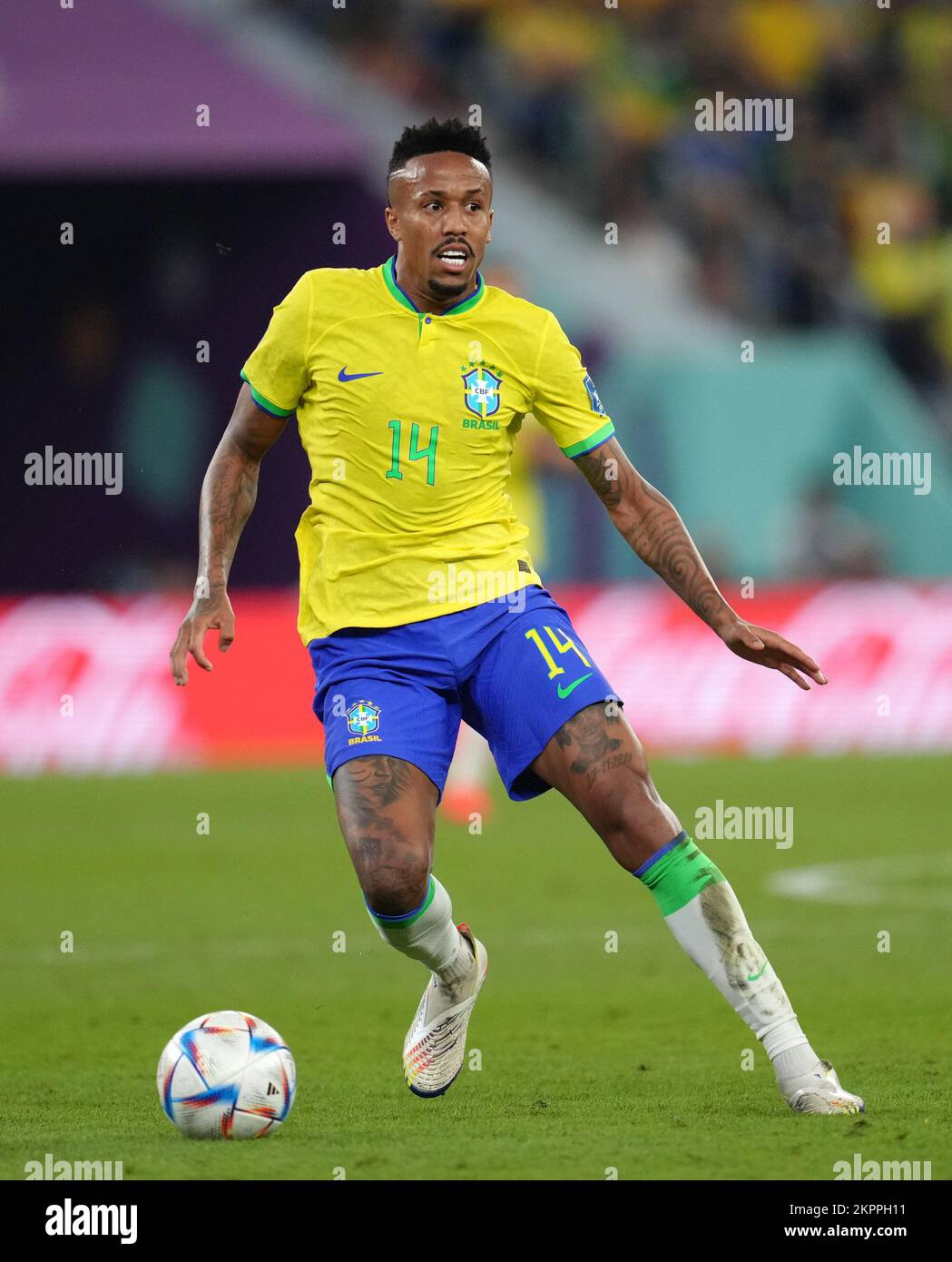 Brazil's Eder Militao during the FIFA World Cup Group G match at ...