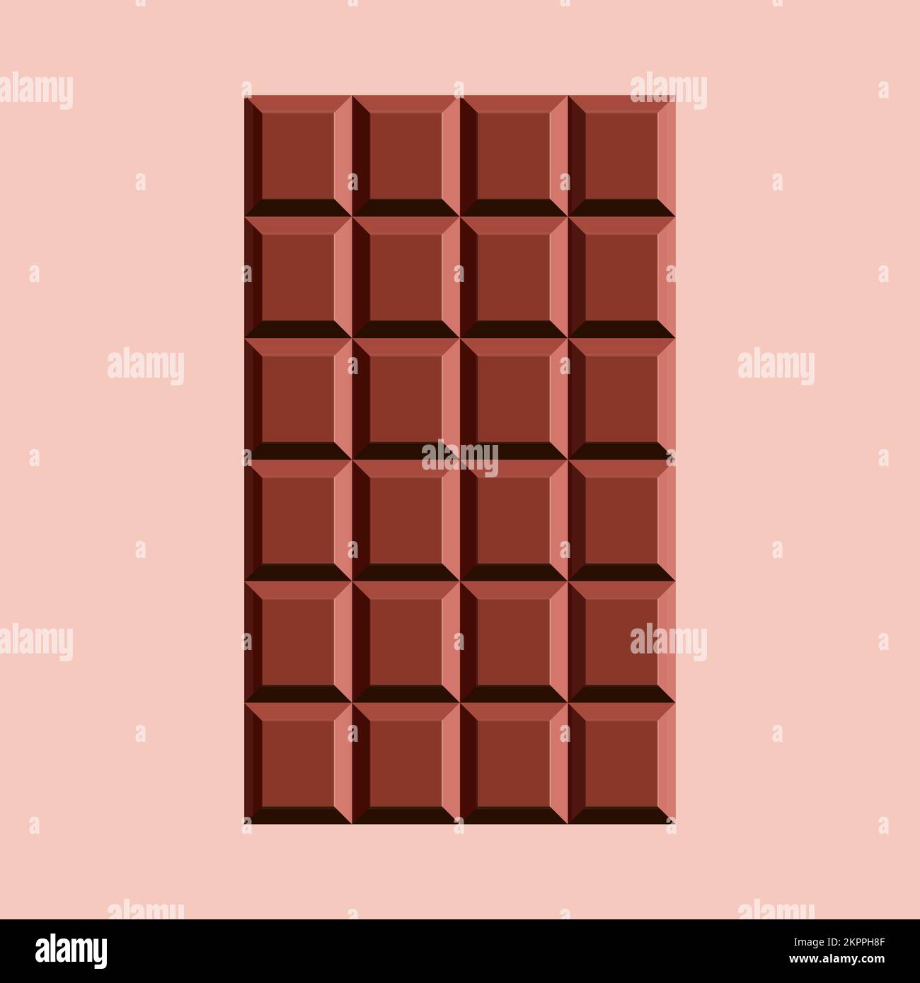 Chocolate bar cross section Stock Vector Images - Alamy