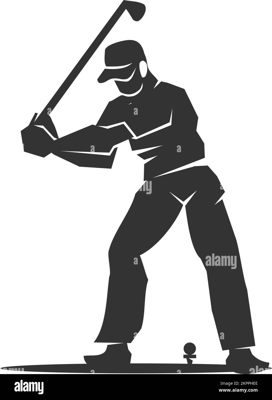 golf logo. Man Golfing logo. golfer logo. Icon Illustration Brand ...