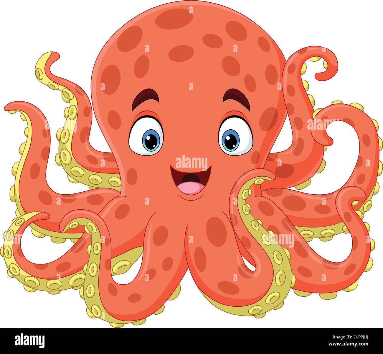 Wonderful Octopus Vector Photos Happy Octopus Cartoon Royalty Free