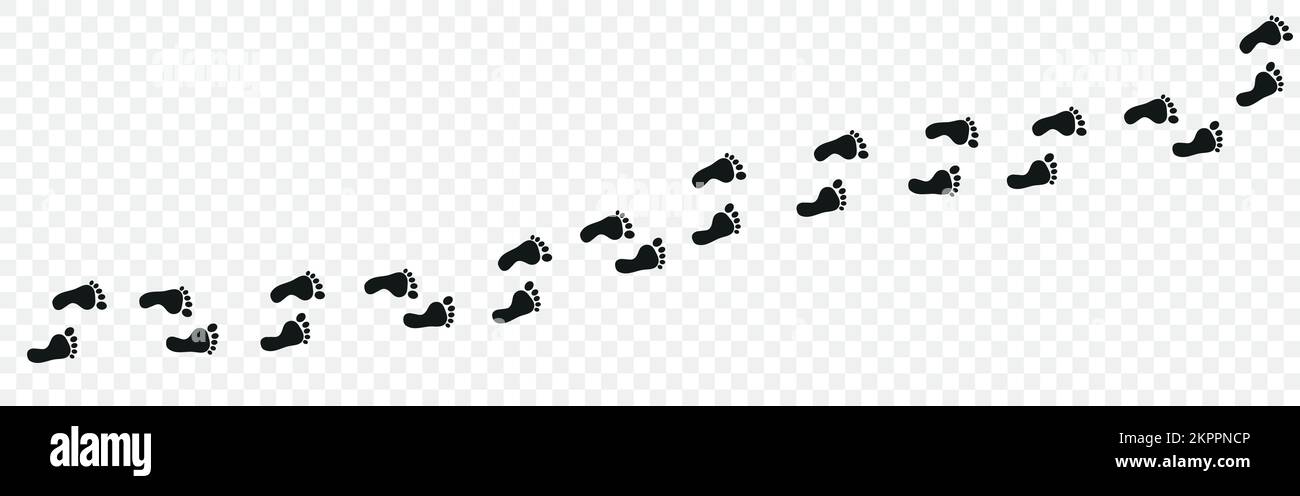A path of black footstep prints Stock Vector Image & Art - Alamy