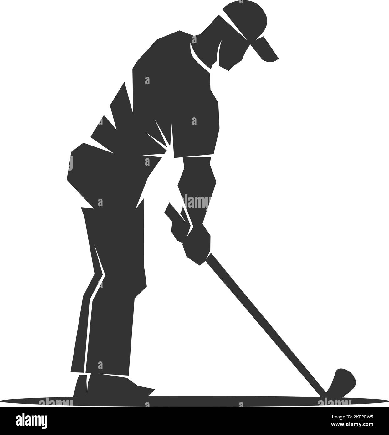 golf logo. Man Golfing logo. golfer logo. Icon Illustration Brand ...