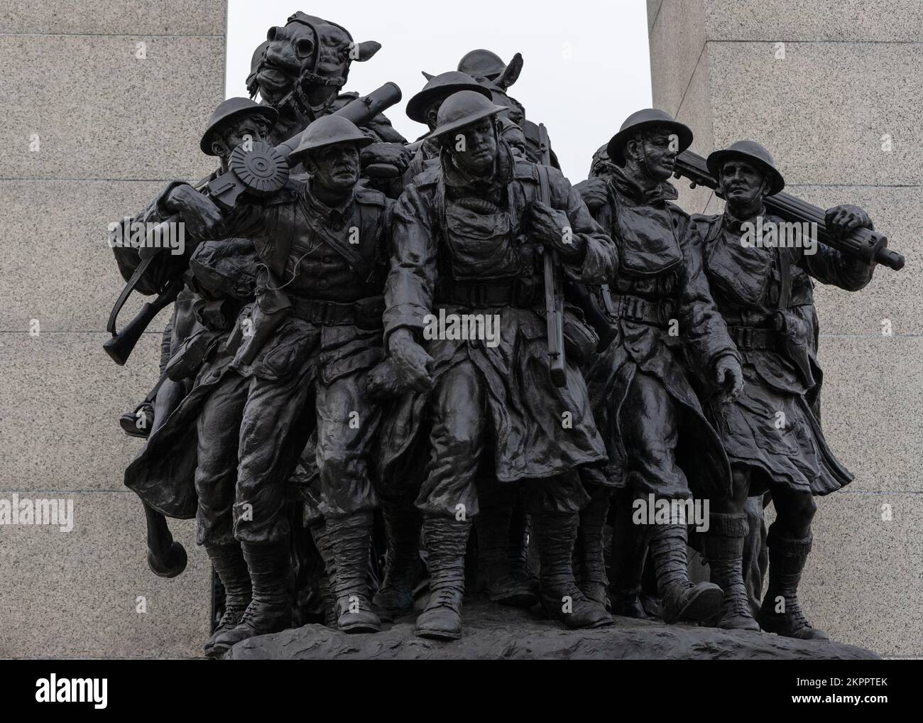 Ottawa, Canada - November 11, 2022: Sculpture of soldiers at National ...