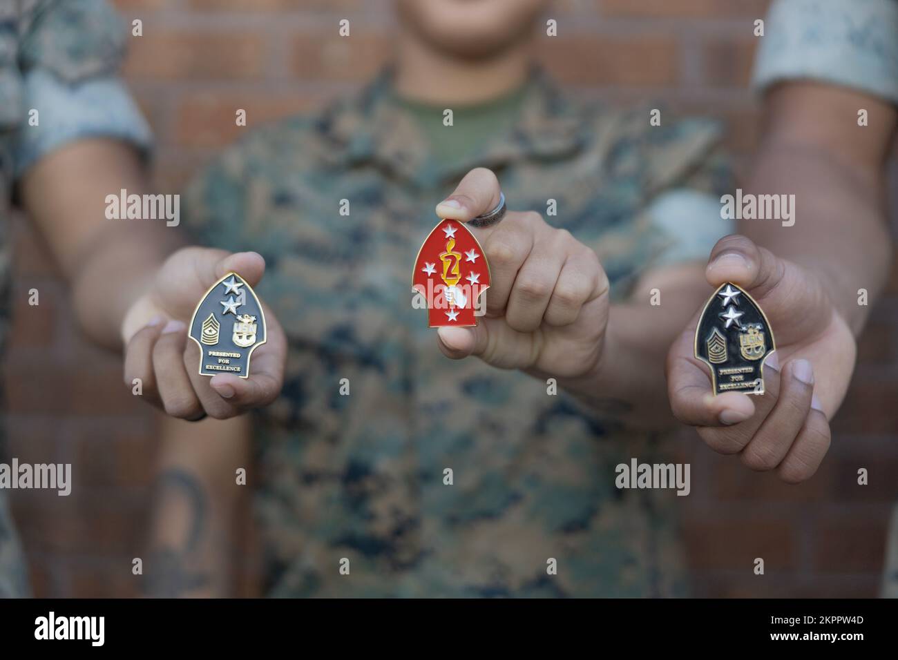 U.S. Marines with Headquarters Battalion, 2d Marine Division, who competed in Exercise Noble ...