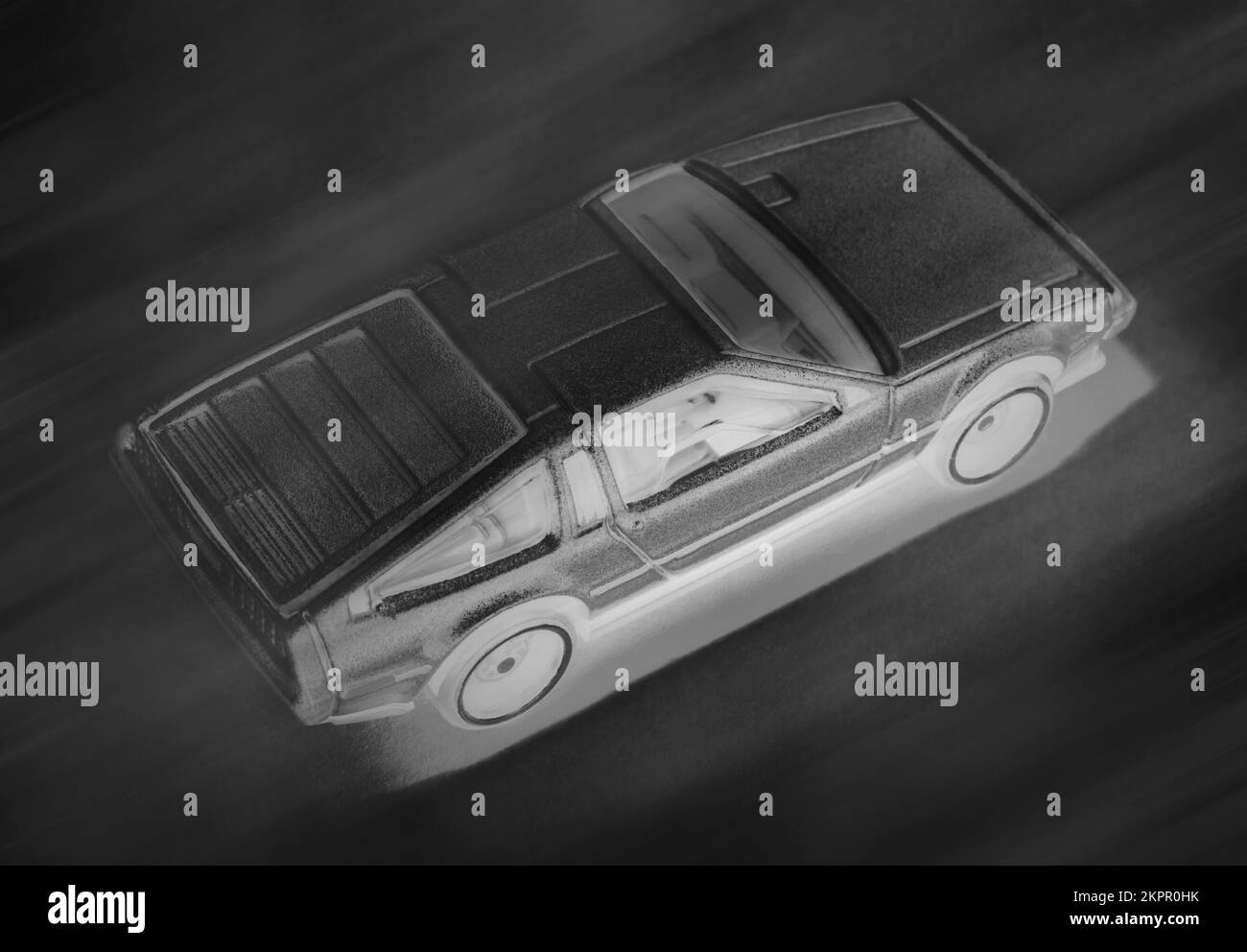 Dmc delorean Black and White Stock Photos & Images - Alamy