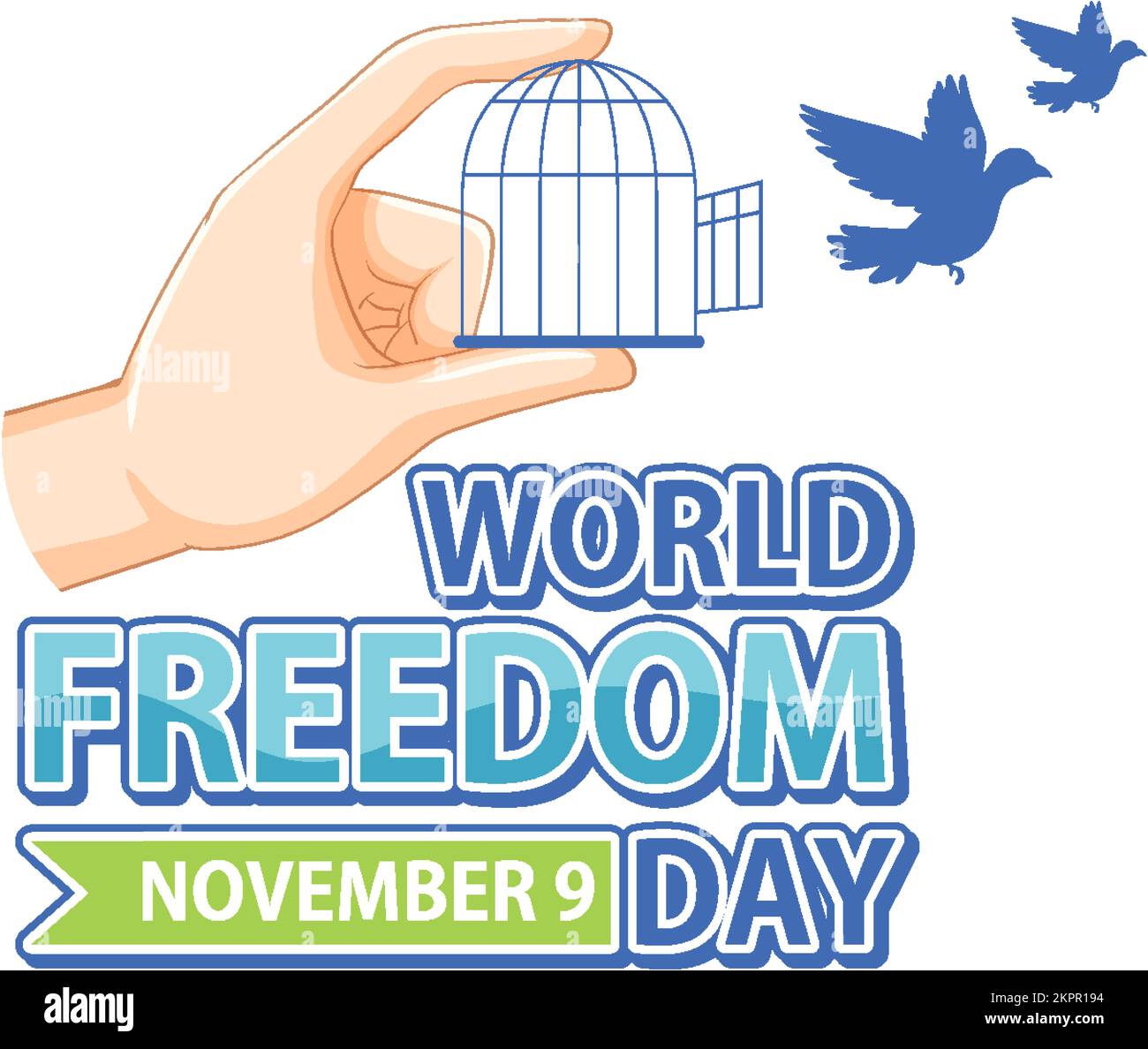 World freedom day postr template illustration Stock Vector Image & Art ...