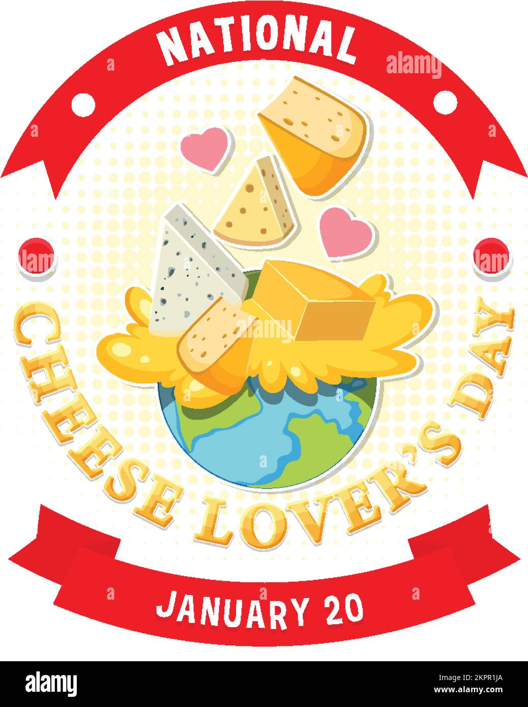 National Cheese Lovers Day Banner Design illustration Stock Vector ...