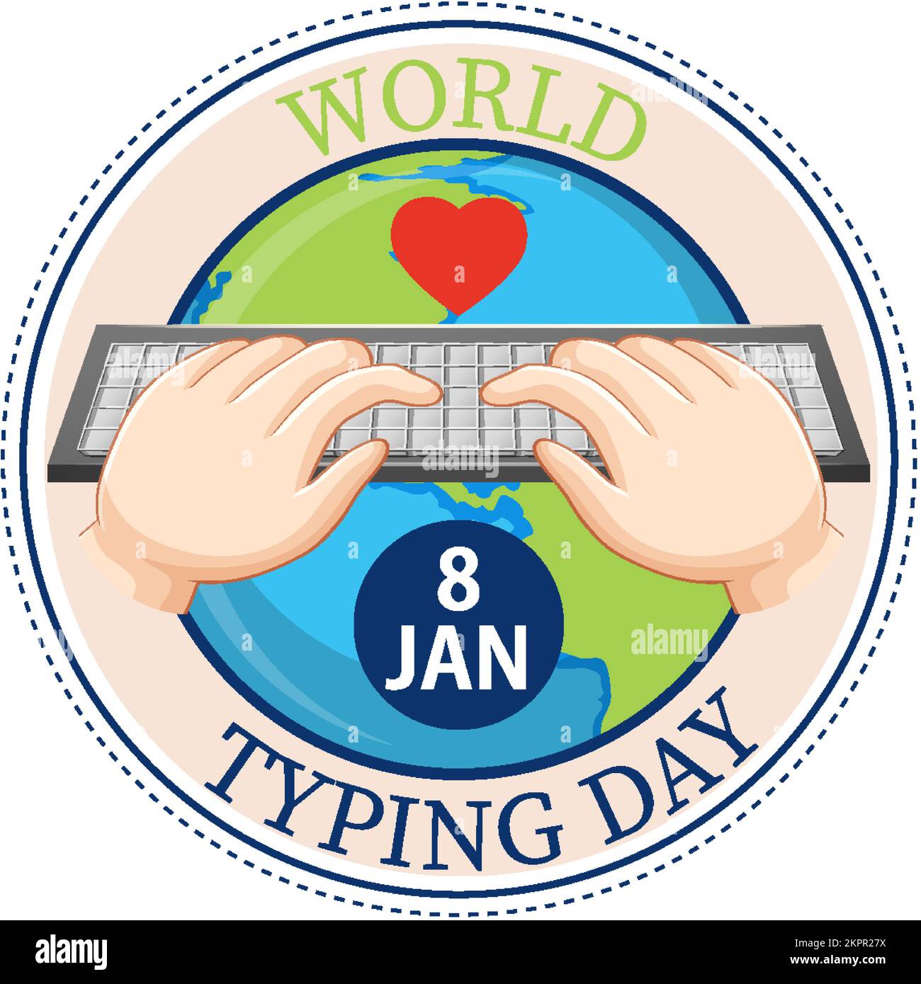 World Typing Day Banner Design illustration Stock Vector Image & Art ...