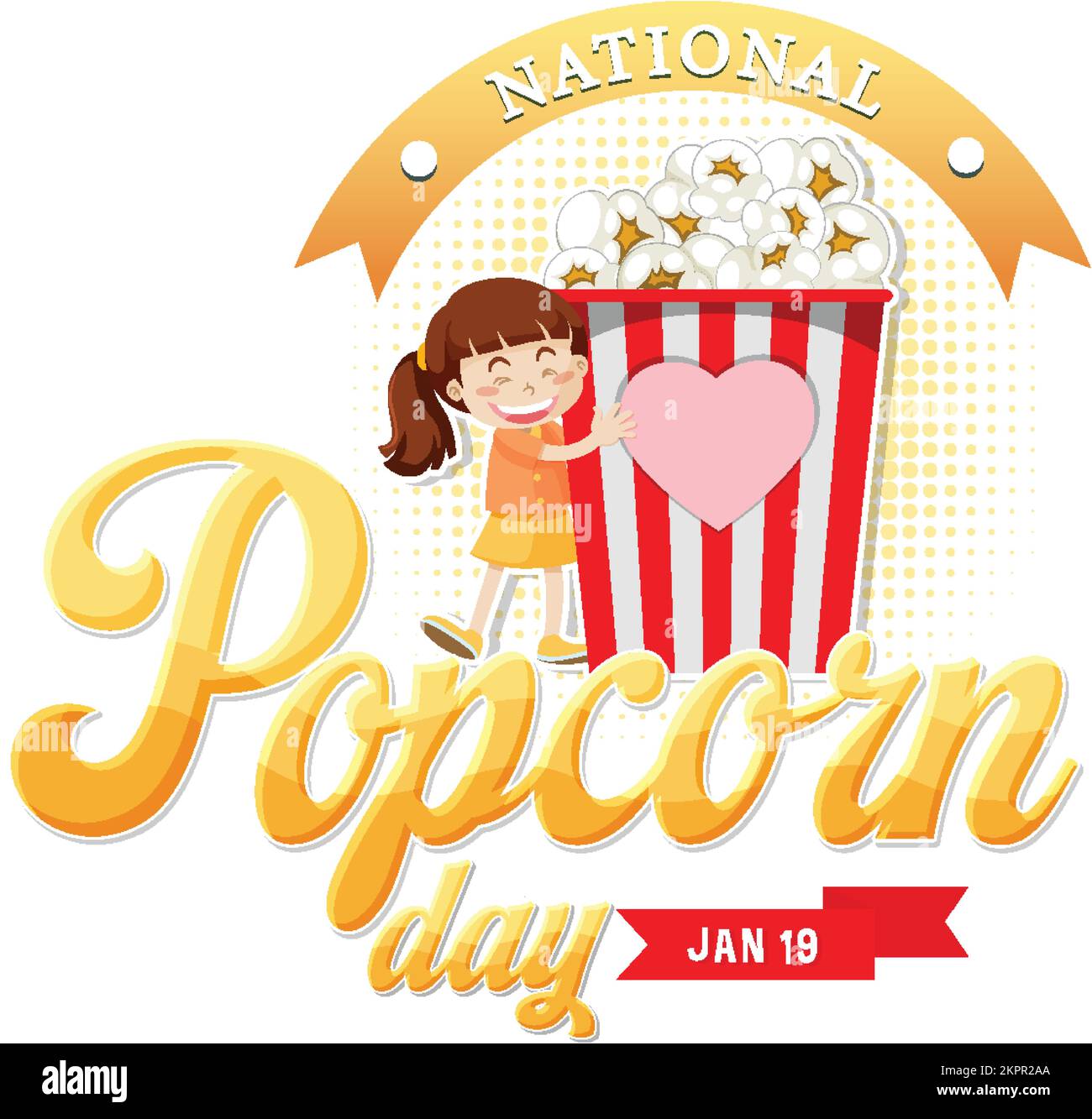 National popcorn day banner design illustration Stock Vector Image ...