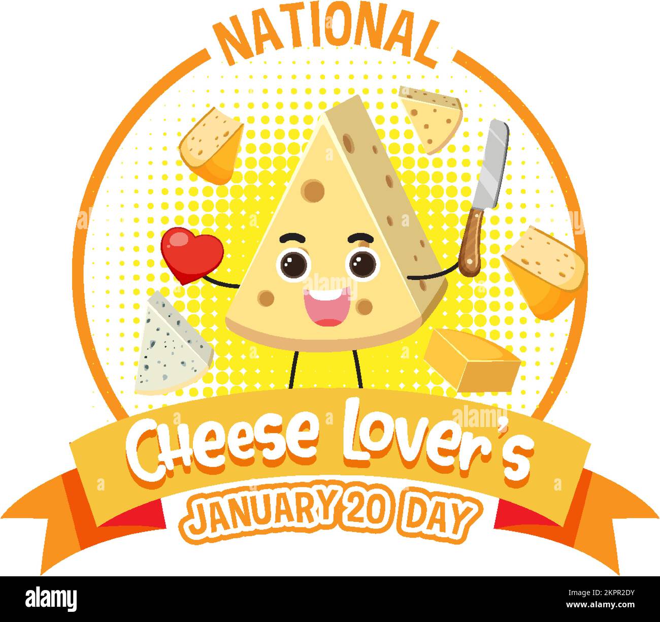 National Cheese Lovers Day Banner Design illustration Stock Vector ...