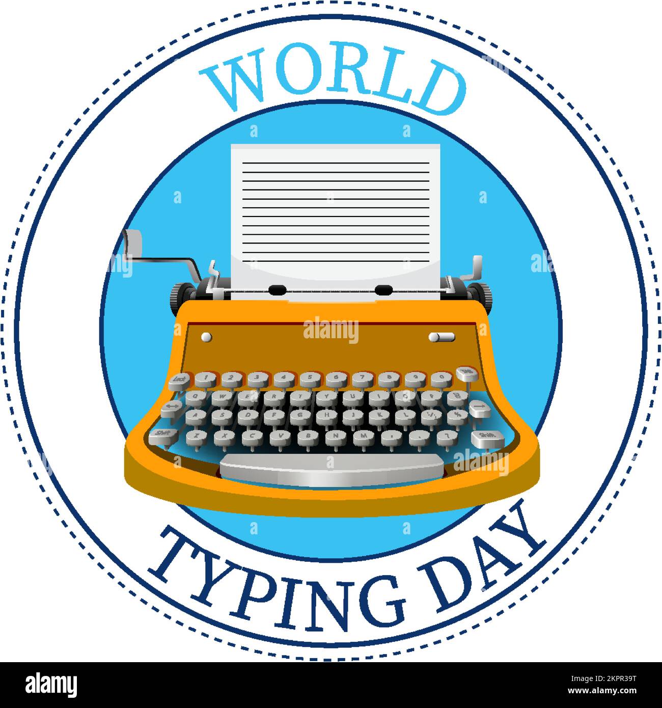 World Typing Day Banner Design illustration Stock Vector Image & Art ...
