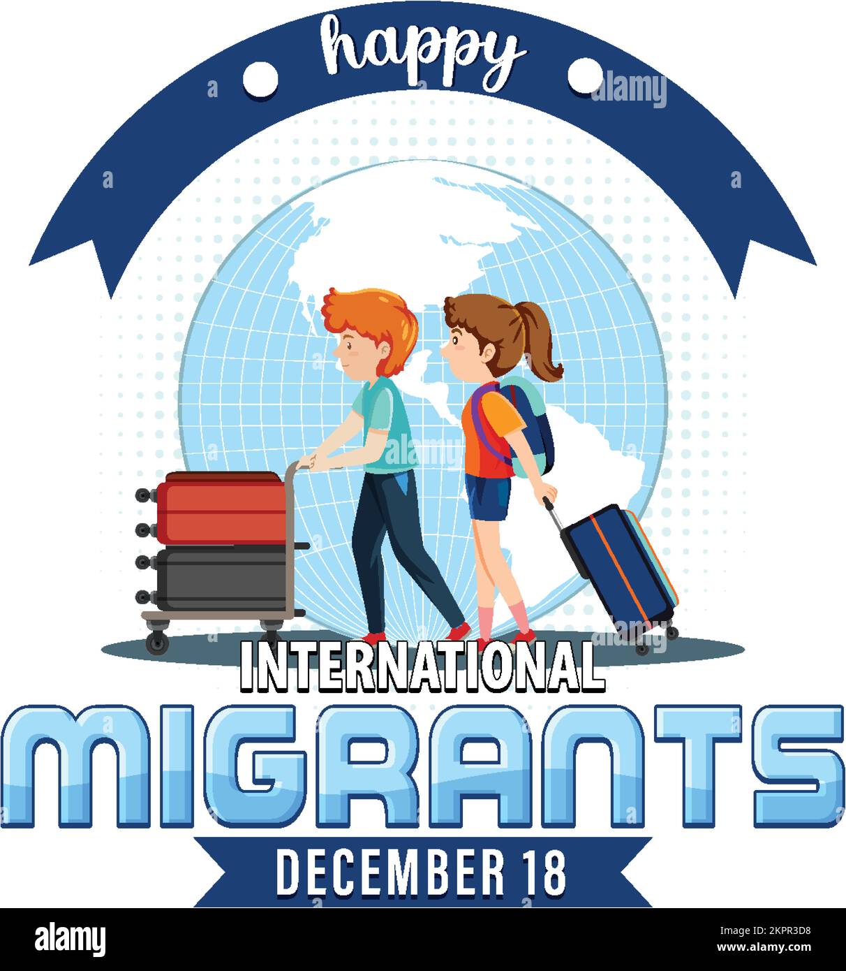 International Migrants Day Banner Design illustration Stock Vector ...