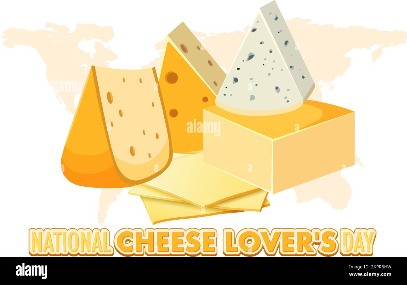 National cheese lovers day icon illustration Stock Vector Image & Art ...
