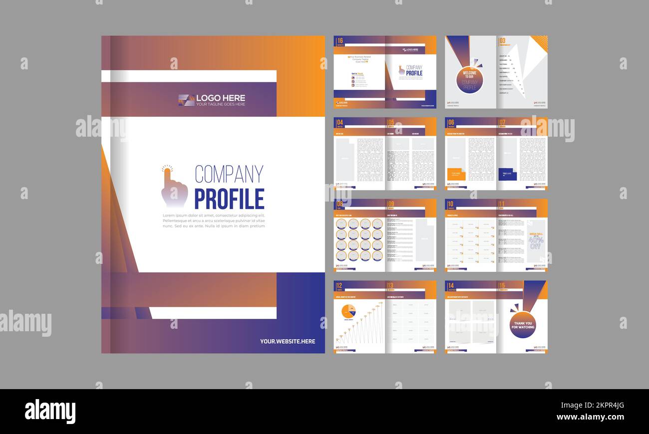 company profile design for any use Stock Vector Image & Art - Alamy
