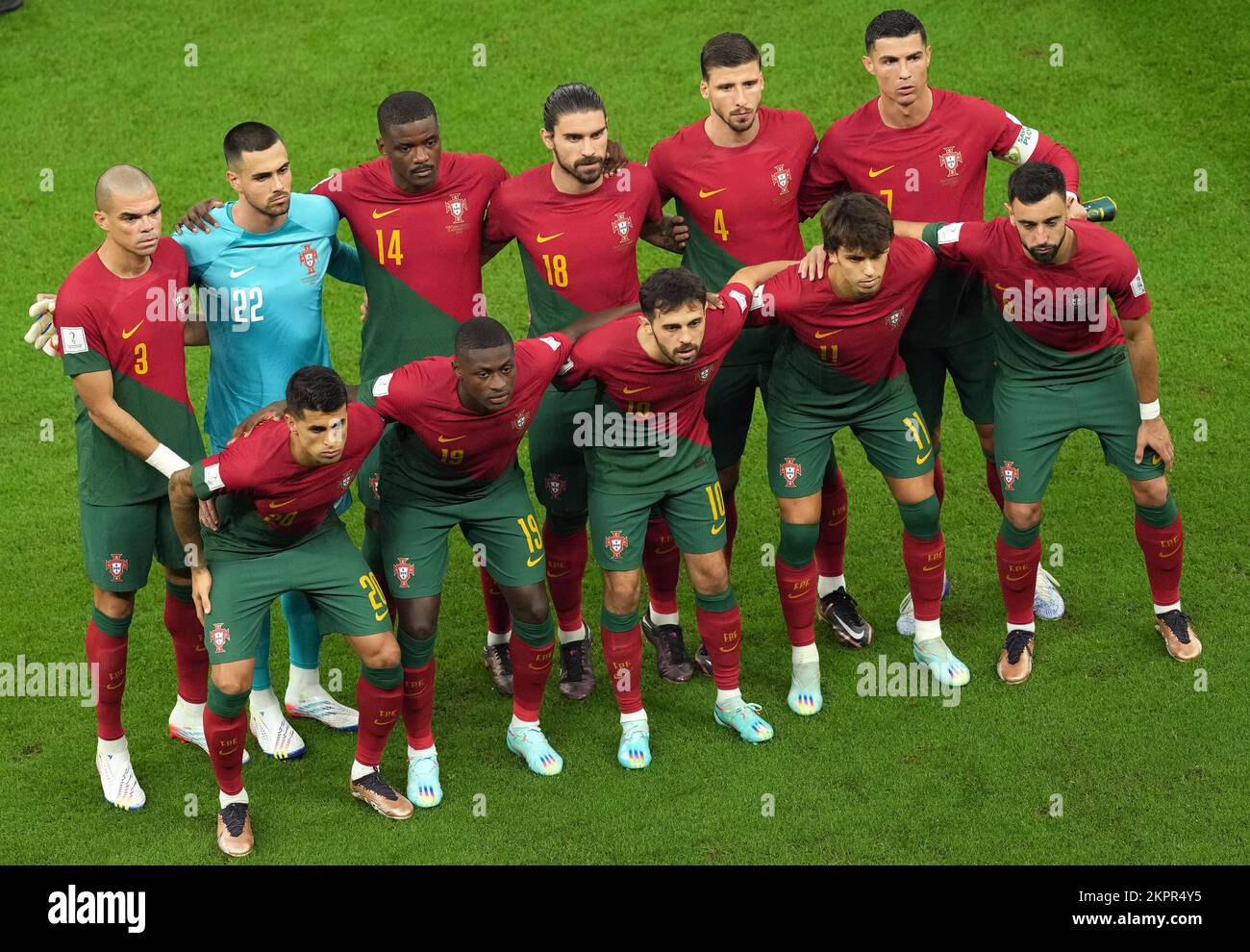 A Portugal team group photo before the FIFA World Cup Group H match at ...