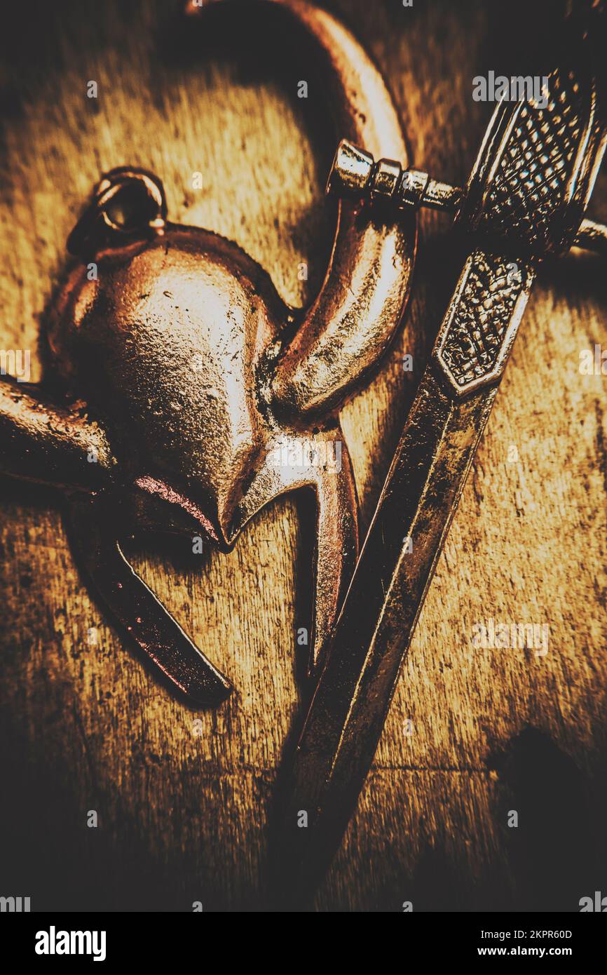 Vintage still life ancient sword hi-res stock photography and images ...