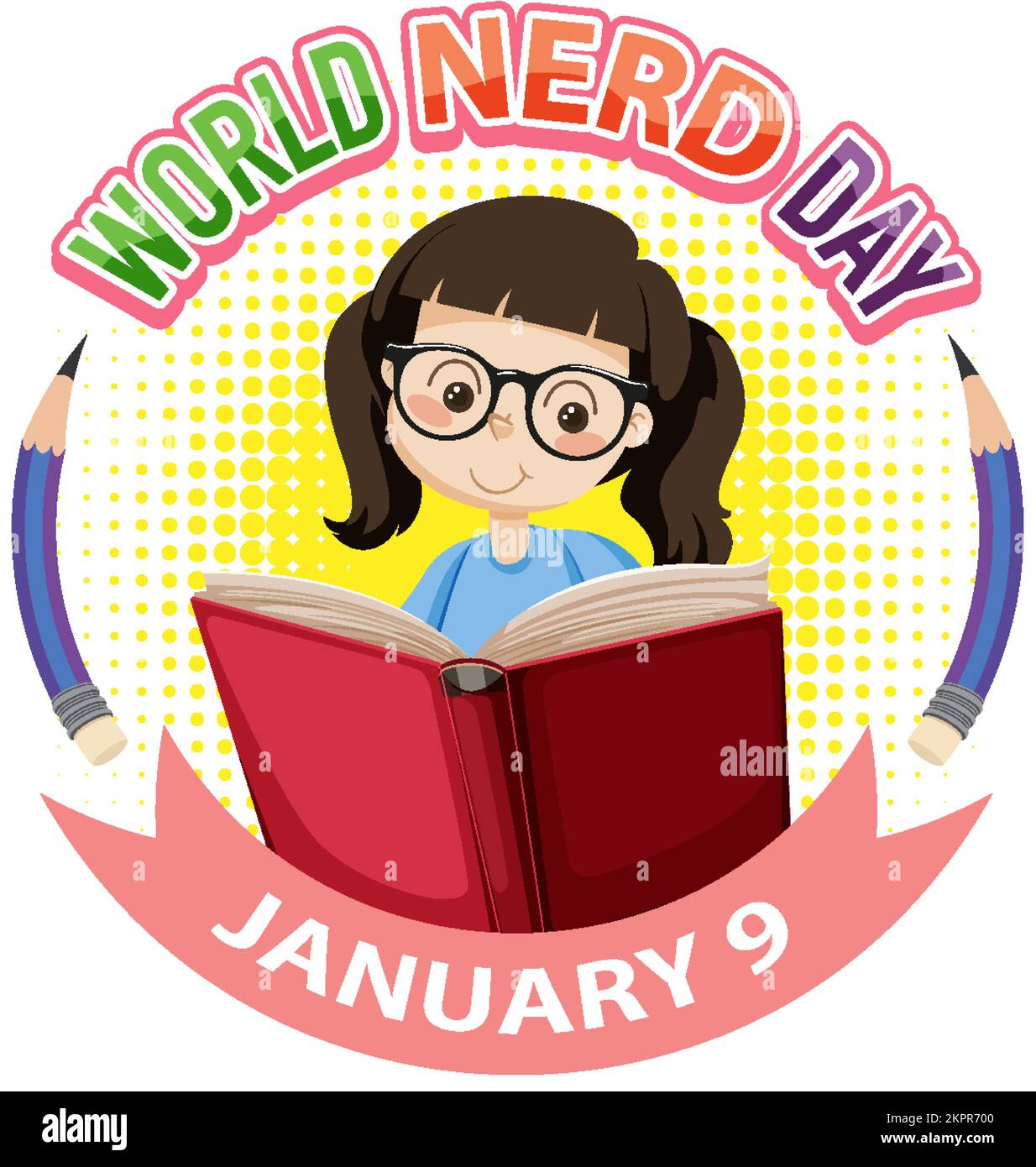 World Nerd Day Banner Design illustration Stock Vector Image & Art - Alamy